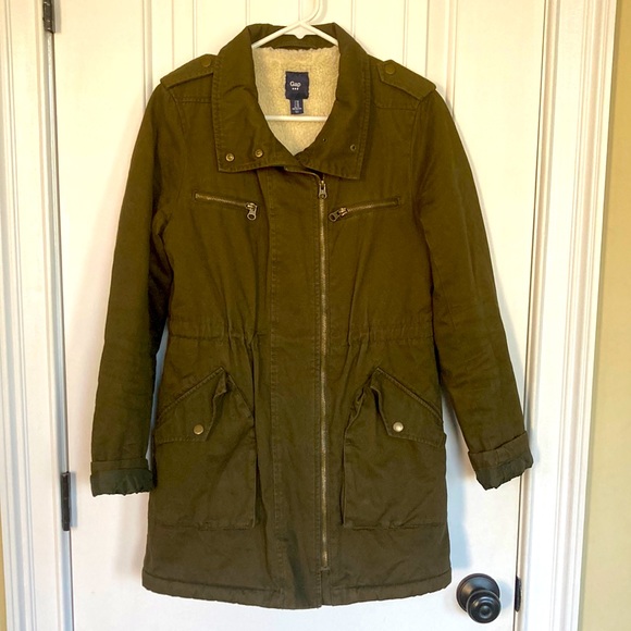 GAP | Jackets & Coats | Gap Green Vintage Outerwear Winter Warmth Army ...